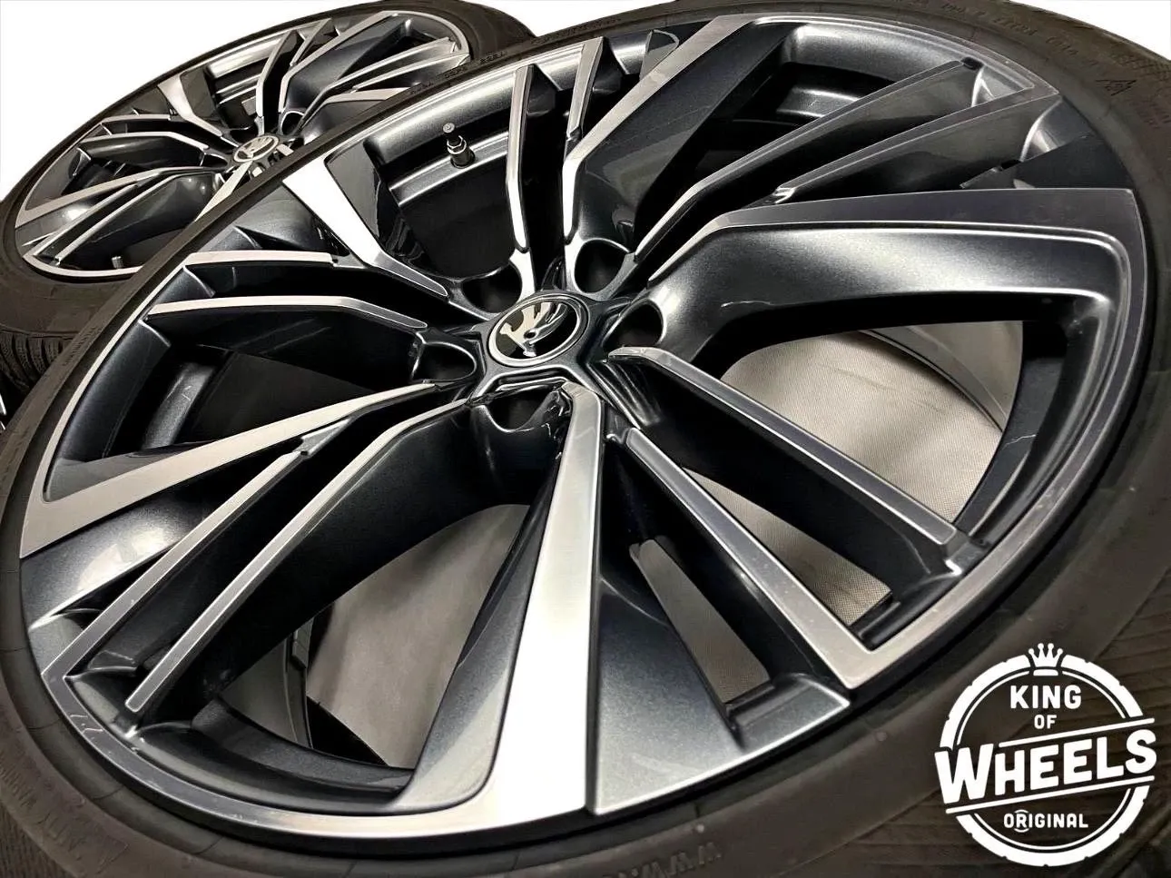 ORIGINAL SKODA KODIAQ 20 ZOLL RS IGNITE FELGEN 565601025AB SOMMERREIFEN ...